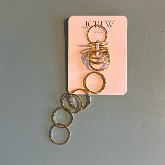 J. Crew | Jewelry | Two Sets J Crew Stacking Rings Size 7 8 | Poshmark